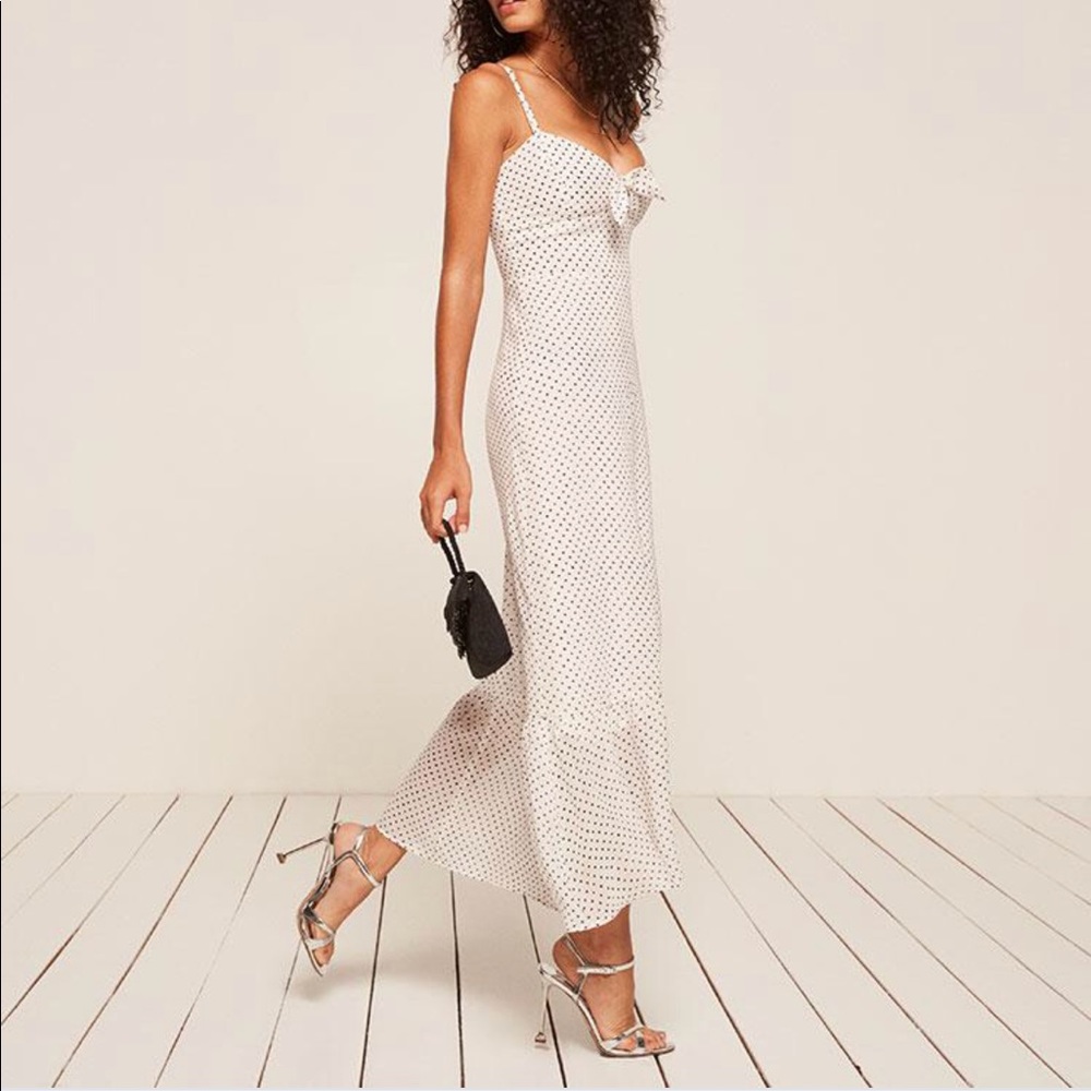 Reformation Natalie Knot Slip Dress S Pacman - Gem